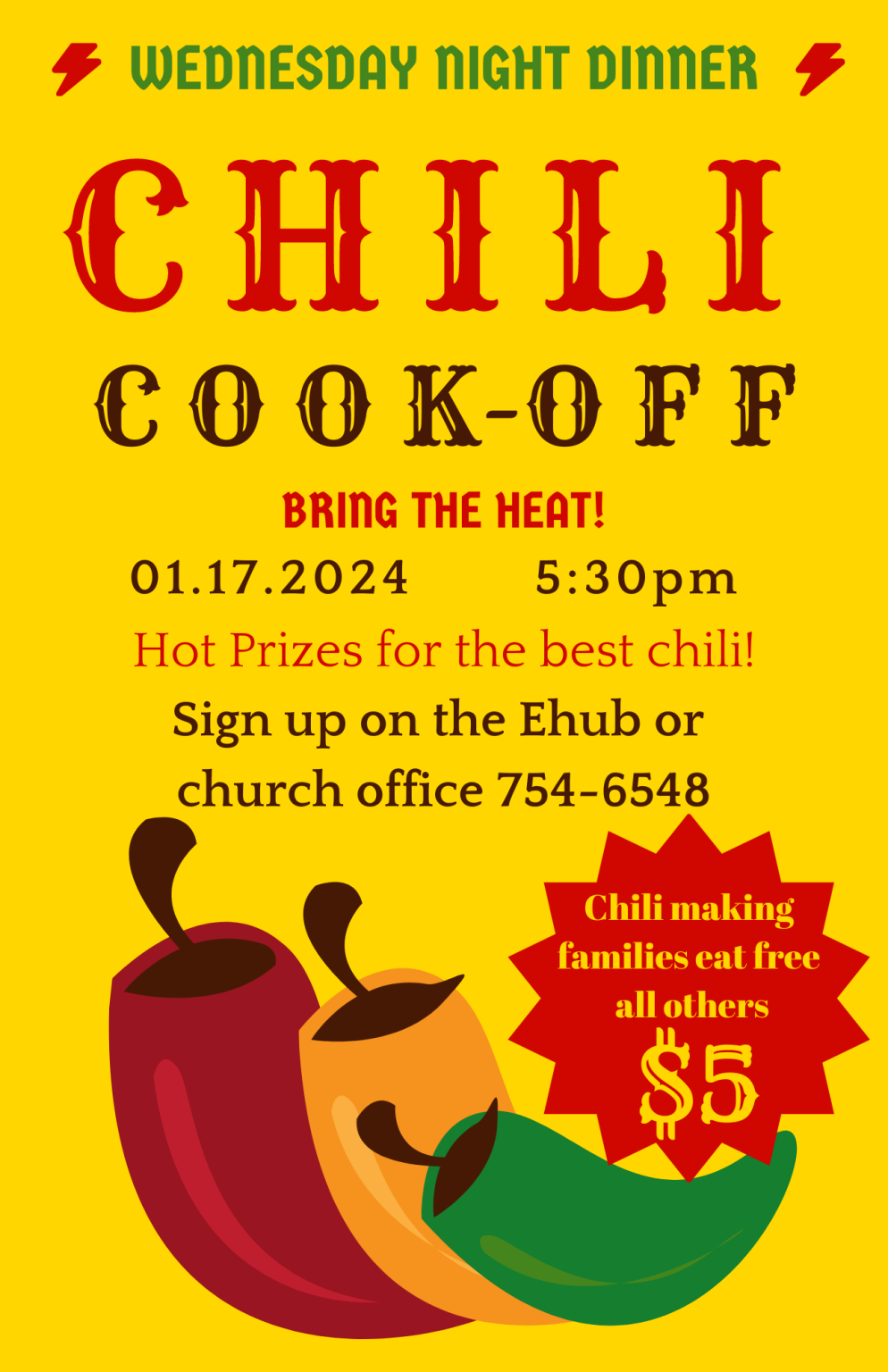 Chili Cook Off Event Flyer - Emmanuel United Methodist Church